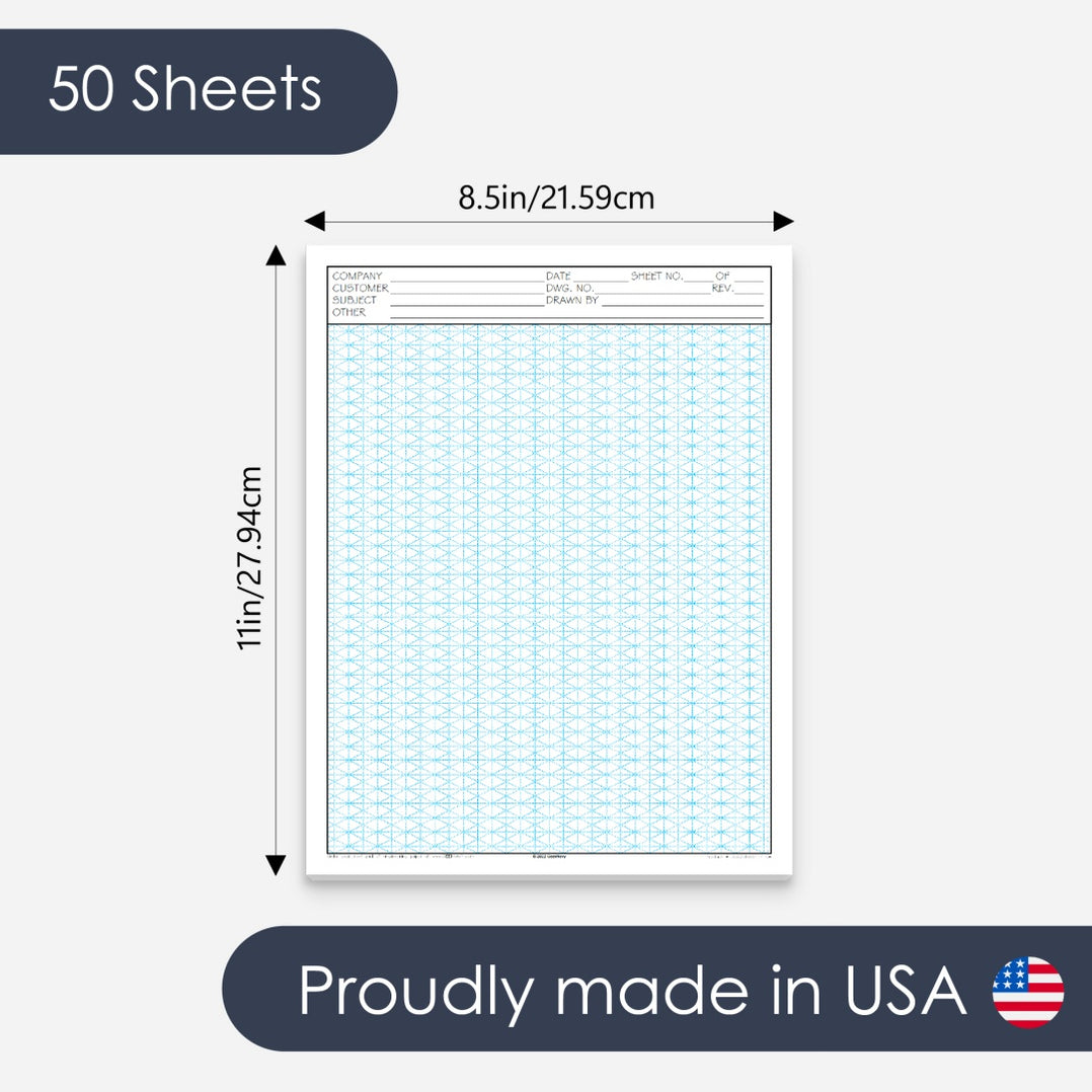 Isometric Graph Paper Pad: 8.5 x 11 | RobCosman.com