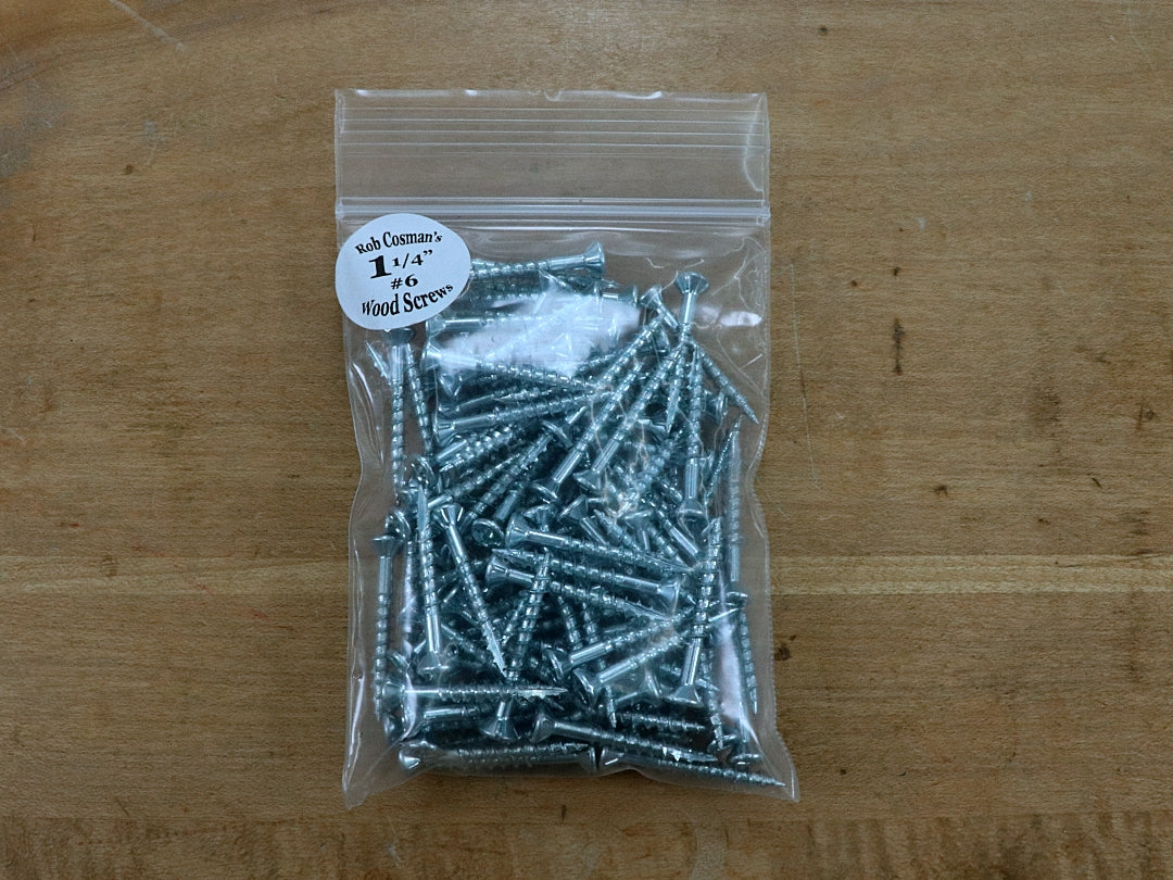 Robertson Drive Screws: Flathead, #6, 1-1/4 inch | RobCosman.com