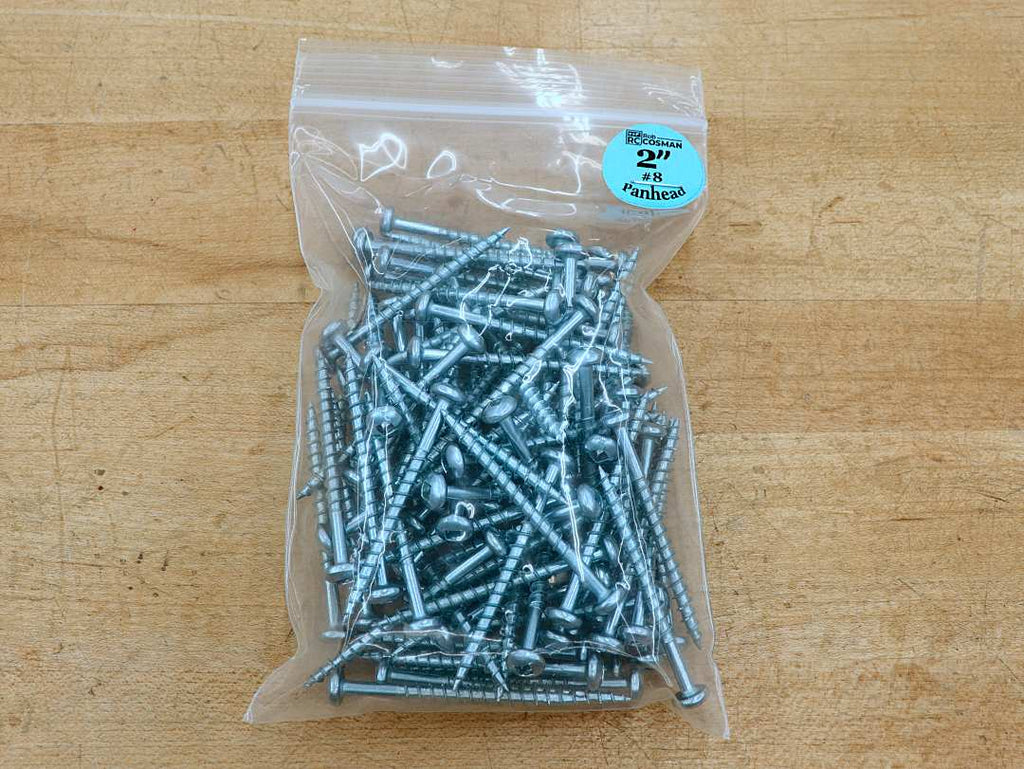 Robertson Screws: Panhead, #8, 2 inch | RobCosman.com