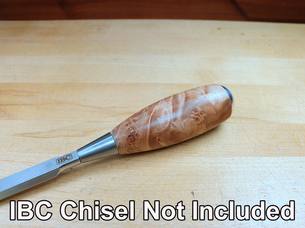 Limited Edition IBC Chisel Handle: Big Leaf Maple Burl | RobCosman.com