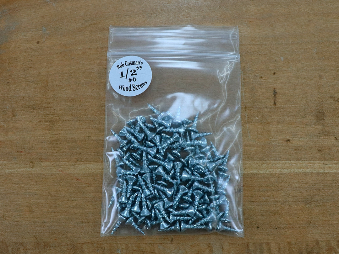 Robertson Drive Screws: Flathead, #6, 1/2 inch | RobCosman.com