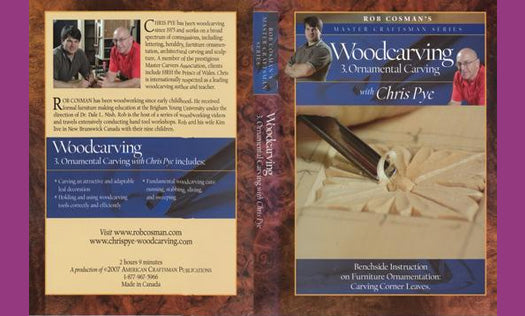 Video: Woodcarving #3 - Ornamental Carving with Chris Pye — RobCosman.com